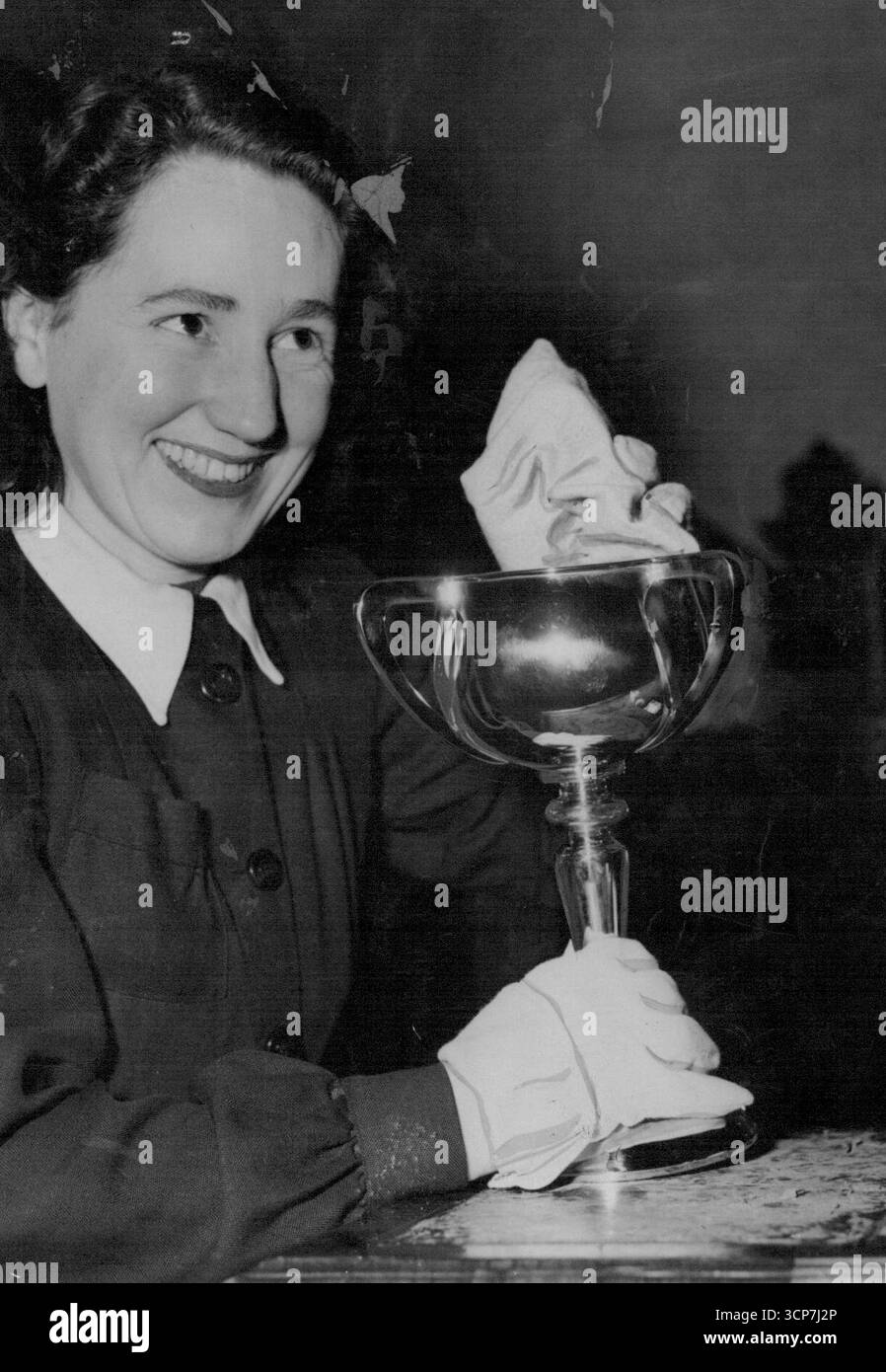 Polishing trophy Black and White Stock Photos & Images - Alamy