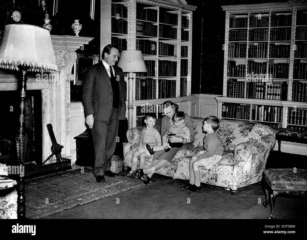 Hagley Hall To be On View To The Public.Lord and Lady Cobham, with ...