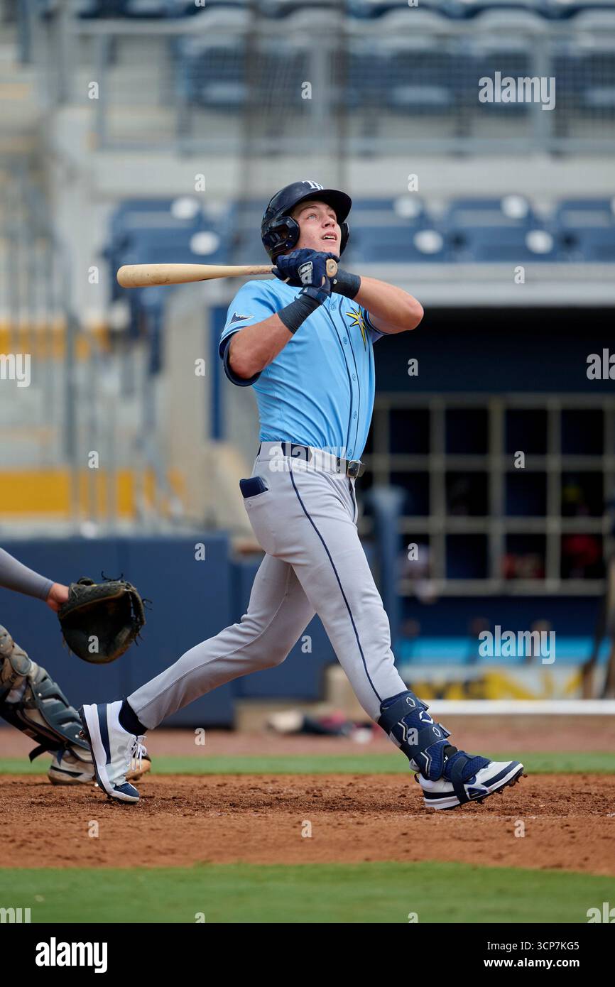 Tampa Bay Rays Taitn Gray (38) bats during an MiLB Bridge League ...