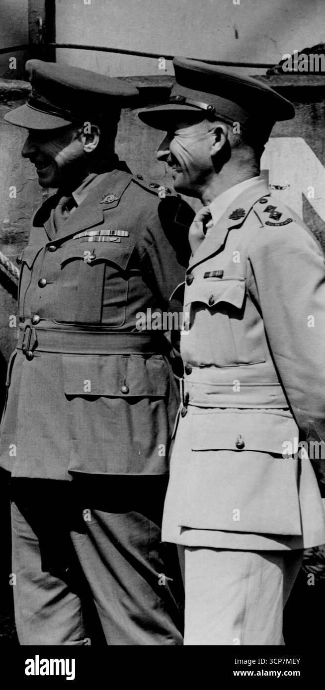 Lt. Col. A.E. Coates, Lt. P.V. Dean. October 01, 1946 Stock Photo - Alamy