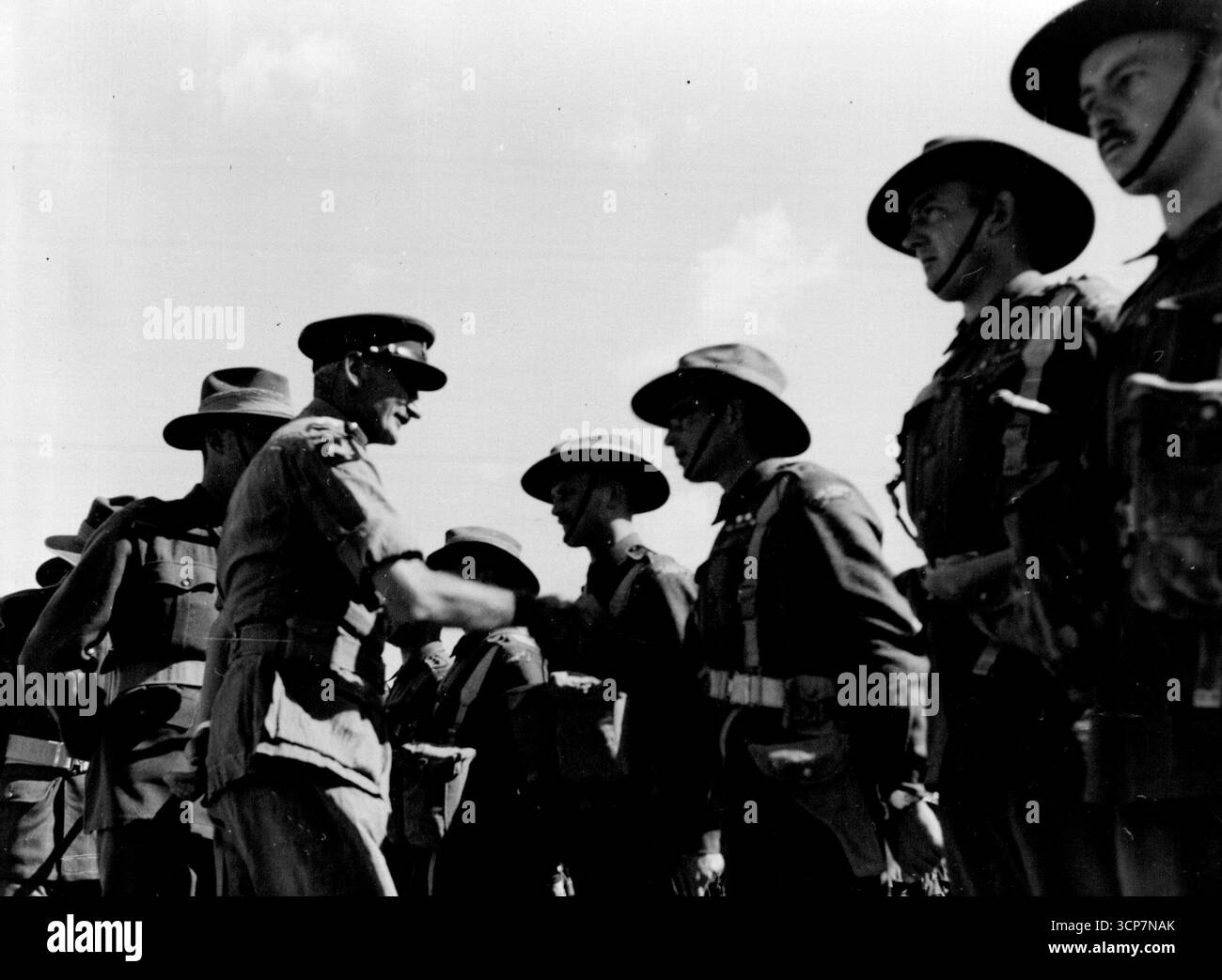Brigadier B.A. Coad, commanding the British 27 Brigade which the 3rd Bn ...