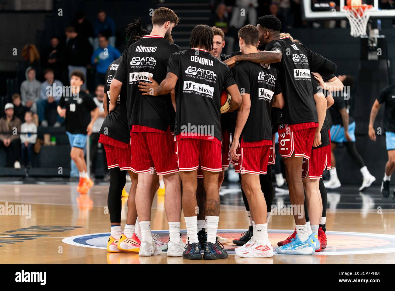 Bamberg beim Huddle vor Anpfiff, GER, Veolia Towers Hamburg vs BMA365 ...