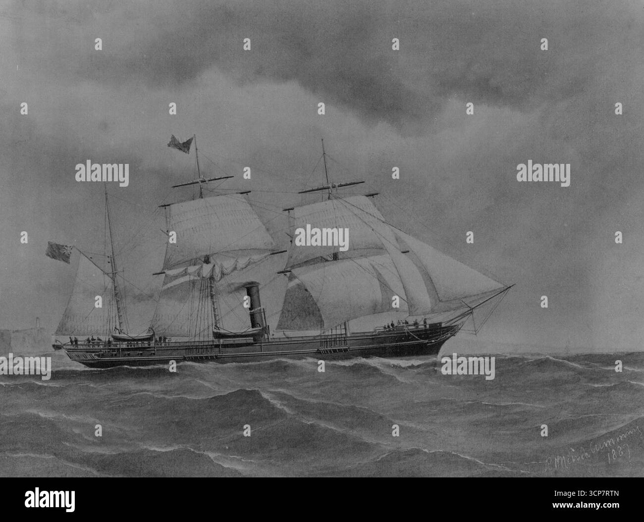 P. & O. "Chusan" -- Built 1852. 699 tons, 80 Horse Power.The "Chusan ...