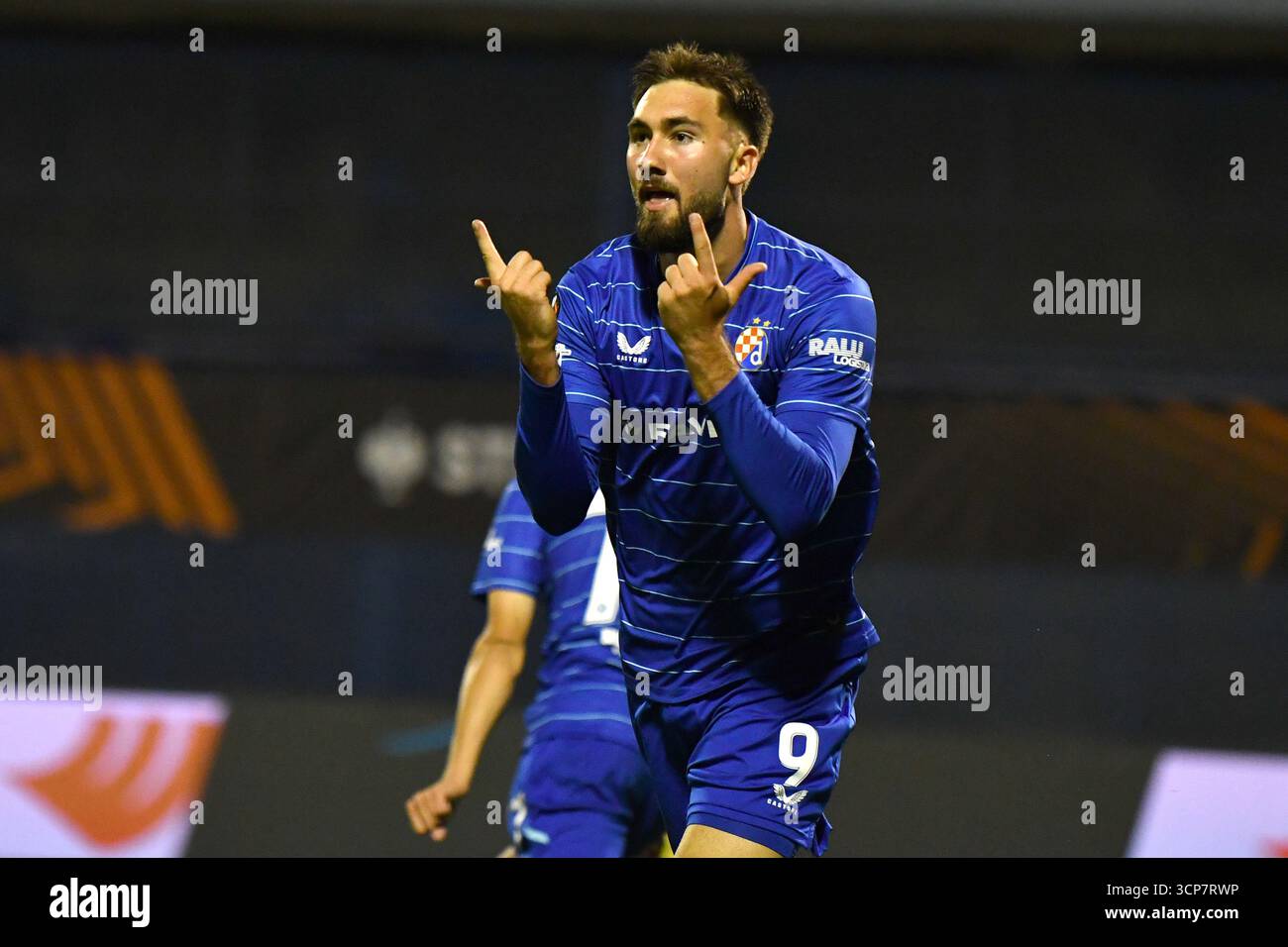 Zagreb, Croatia, September 24th 2025, Dion Beljo of Dinamo (C)celebrate ...