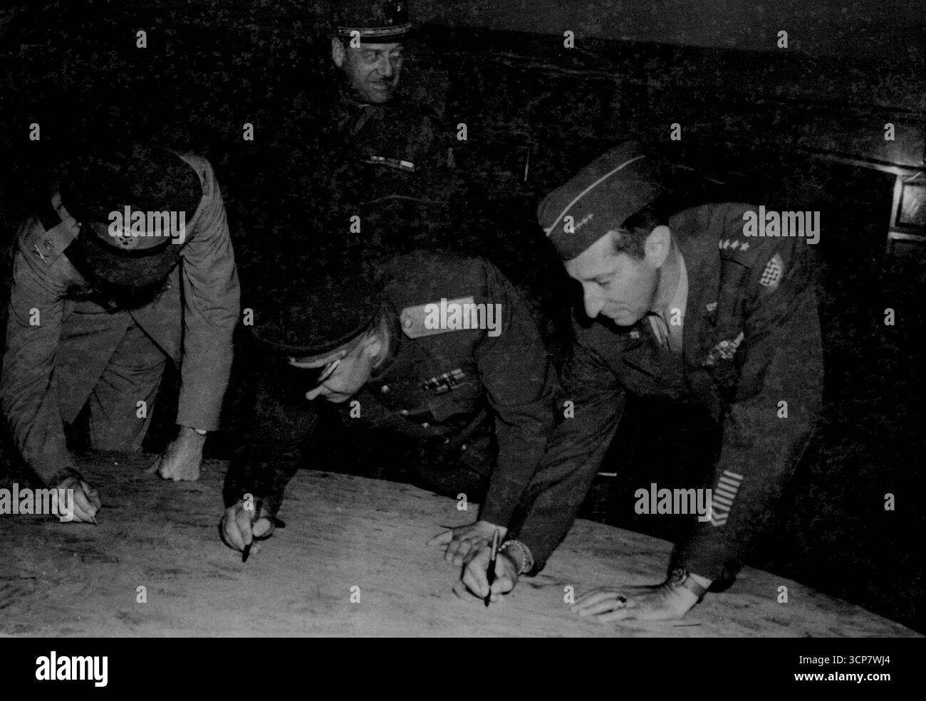 Allied Generals At Hitler's HomeThe Four Generals Add their autographs ...