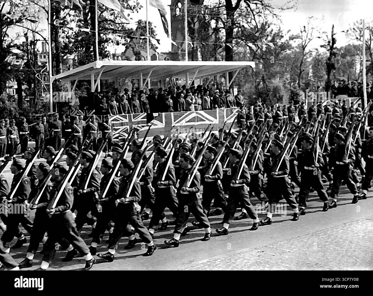 Mr. Churchill Takes Salute At Great Berlin Victory Parade - Men of the ...