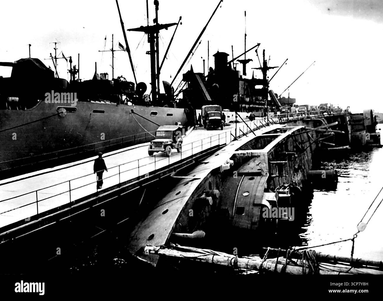 Heavily loaded supplies Black and White Stock Photos & Images - Alamy
