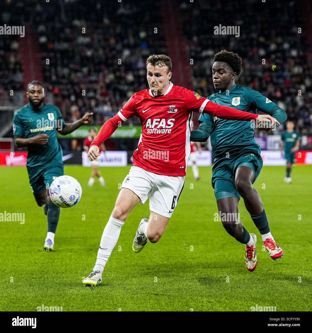 ALKMAAR - (l-r) Peer Koopmeiners of AZ Alkmaar, Jadiel Pereira da Gama ...