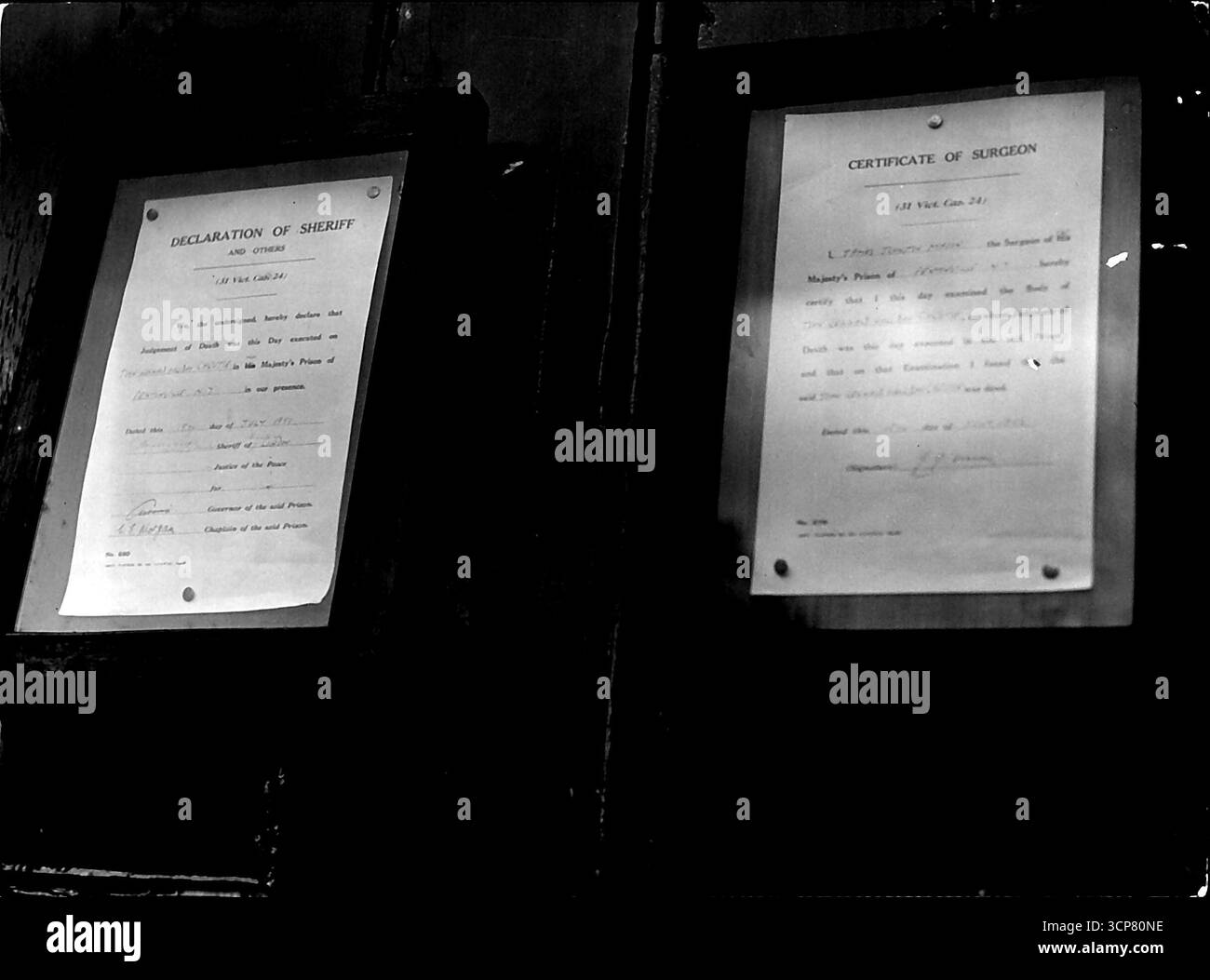 John christie 1953 english murder black and white hi-res stock ...