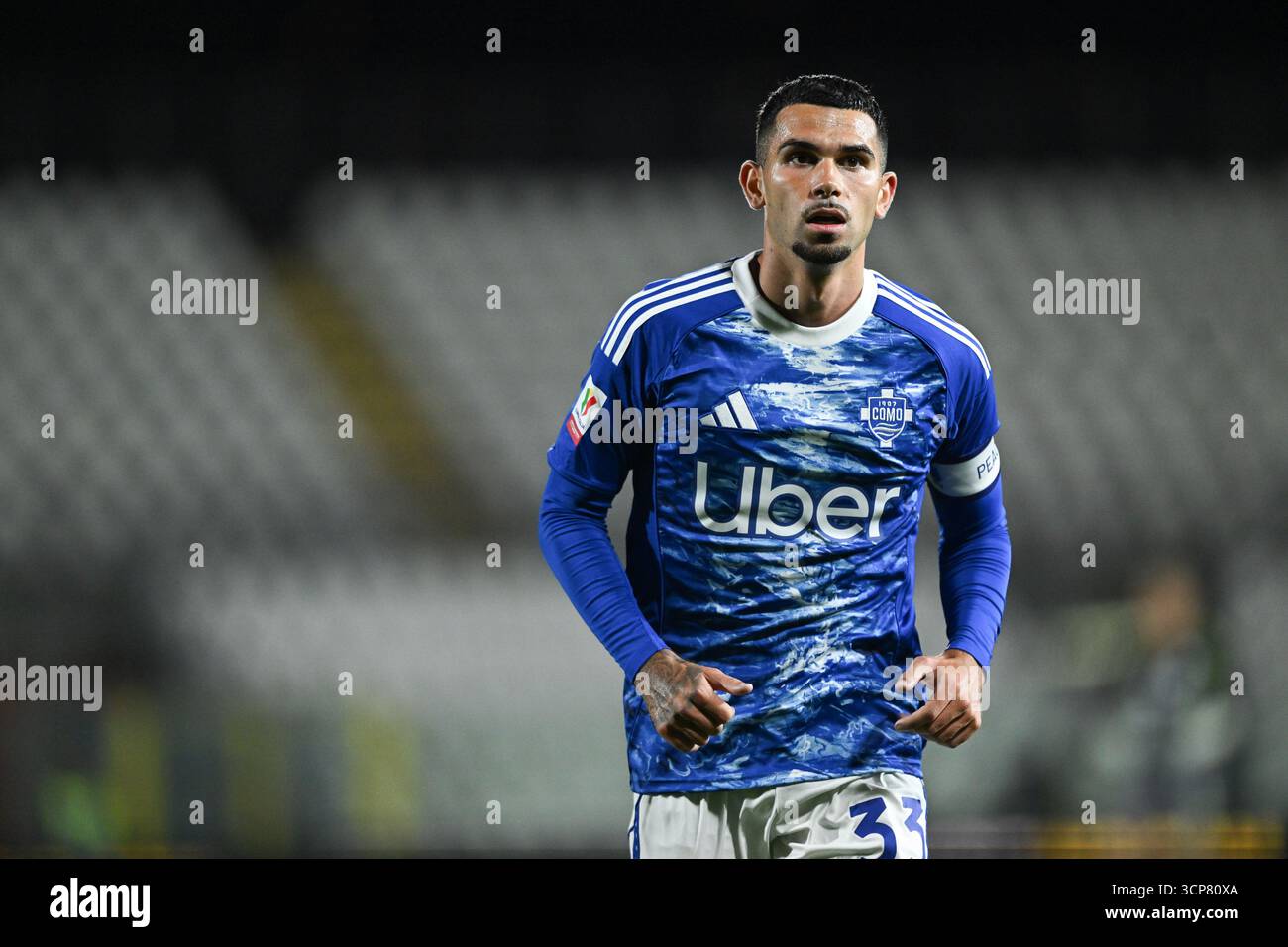 Lucas da Cunha of Calcio Como in action during the Coppa Italia round ...