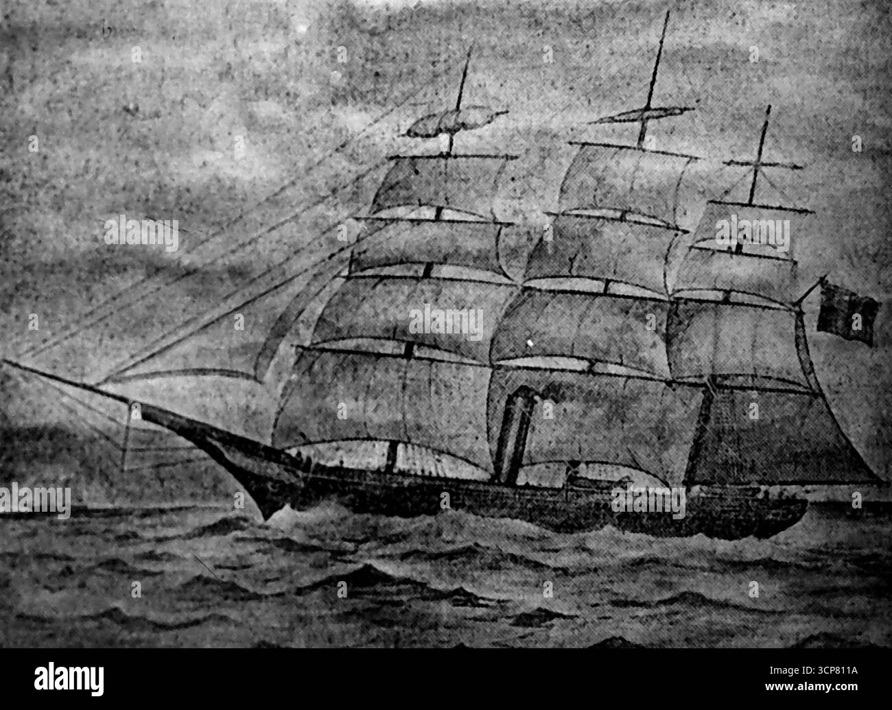 The Royal Charter auxiliary clipper ship of the fifties. She was ...