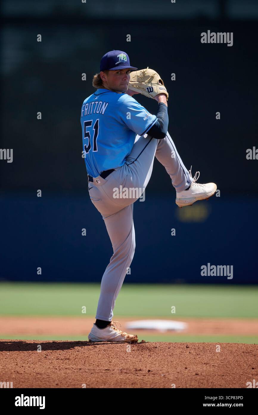 Tampa Bay Rays pitcher Dominic Fritton (51) during an MiLB Florida ...