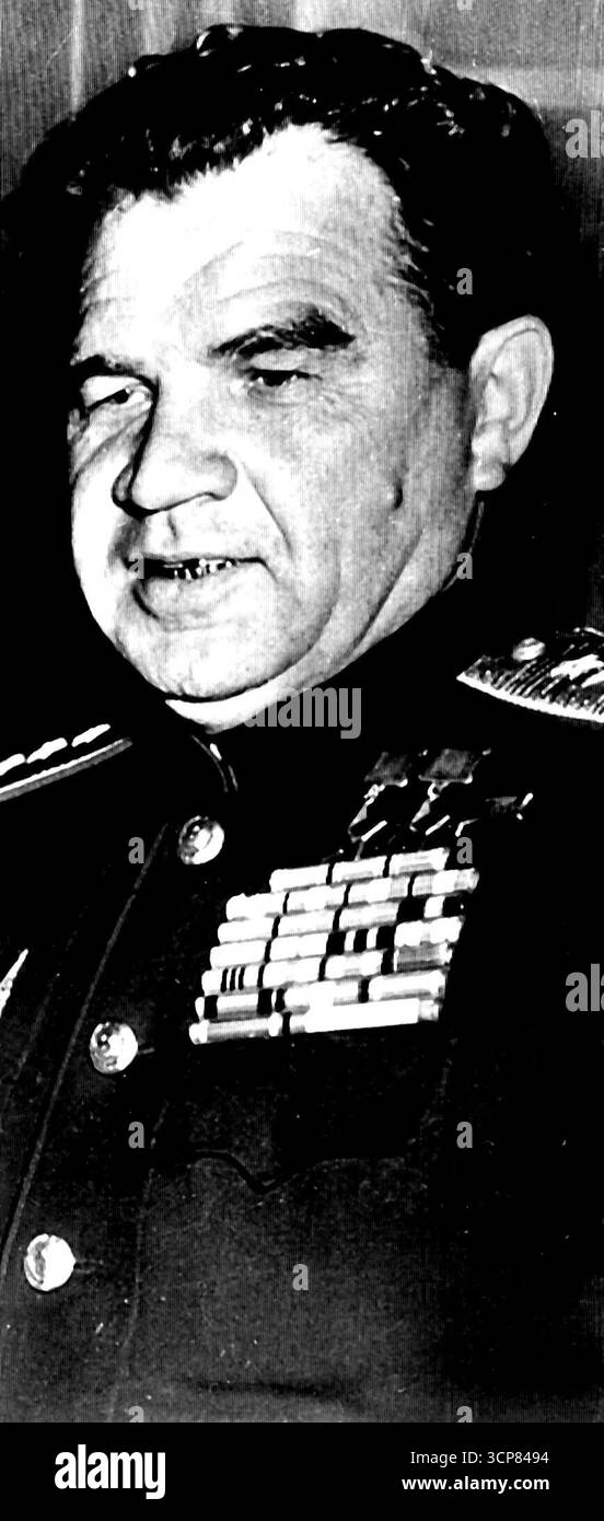Marshal vasily chuikov black and white Black and White Stock Photos ...