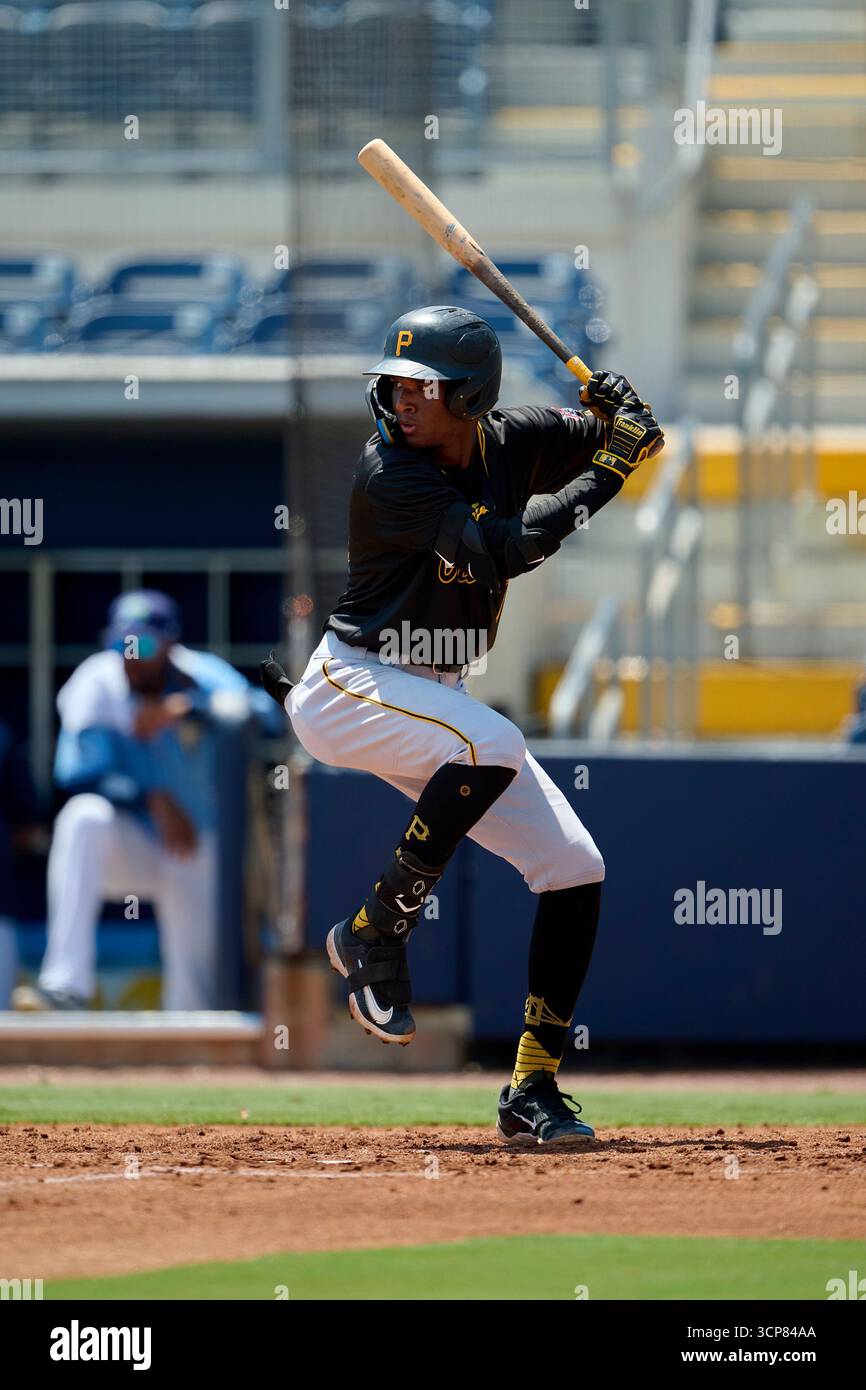 Pittsburgh Pirates Michell Ojeda (75) bats during an MiLB Florida ...