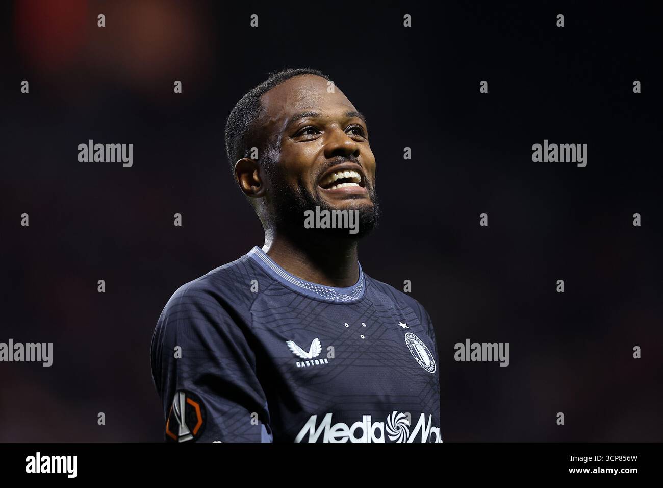 Feyenoord's Cyle Larin reacts after scoring a goal disallowed for ...