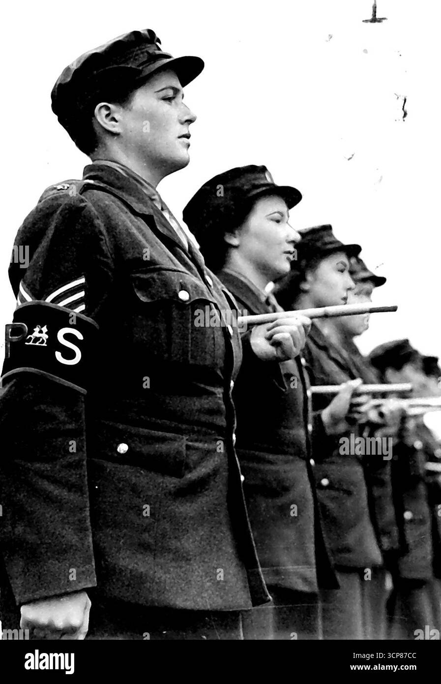 A.T.S. Military Police - This smart line of A.T.S. girls are Military ...