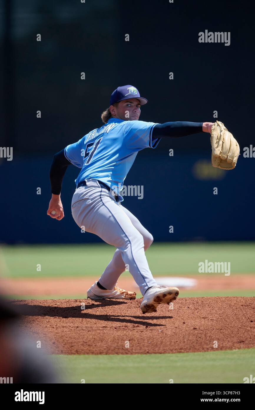 Tampa Bay Rays pitcher Dominic Fritton (51) during an MiLB Florida ...