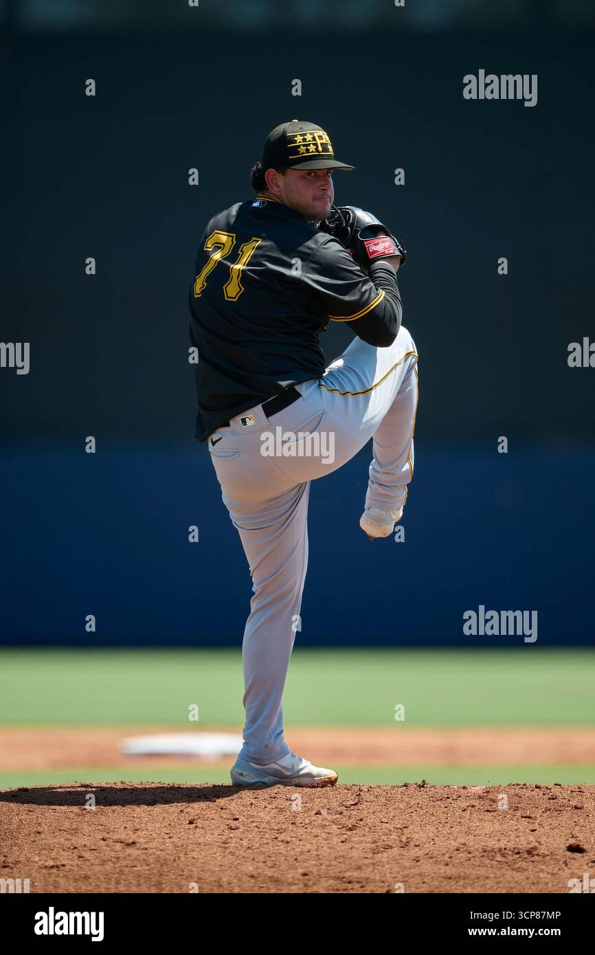 Pittsburgh Pirates pitcher Angel Camacho (71) during an MiLB Florida ...