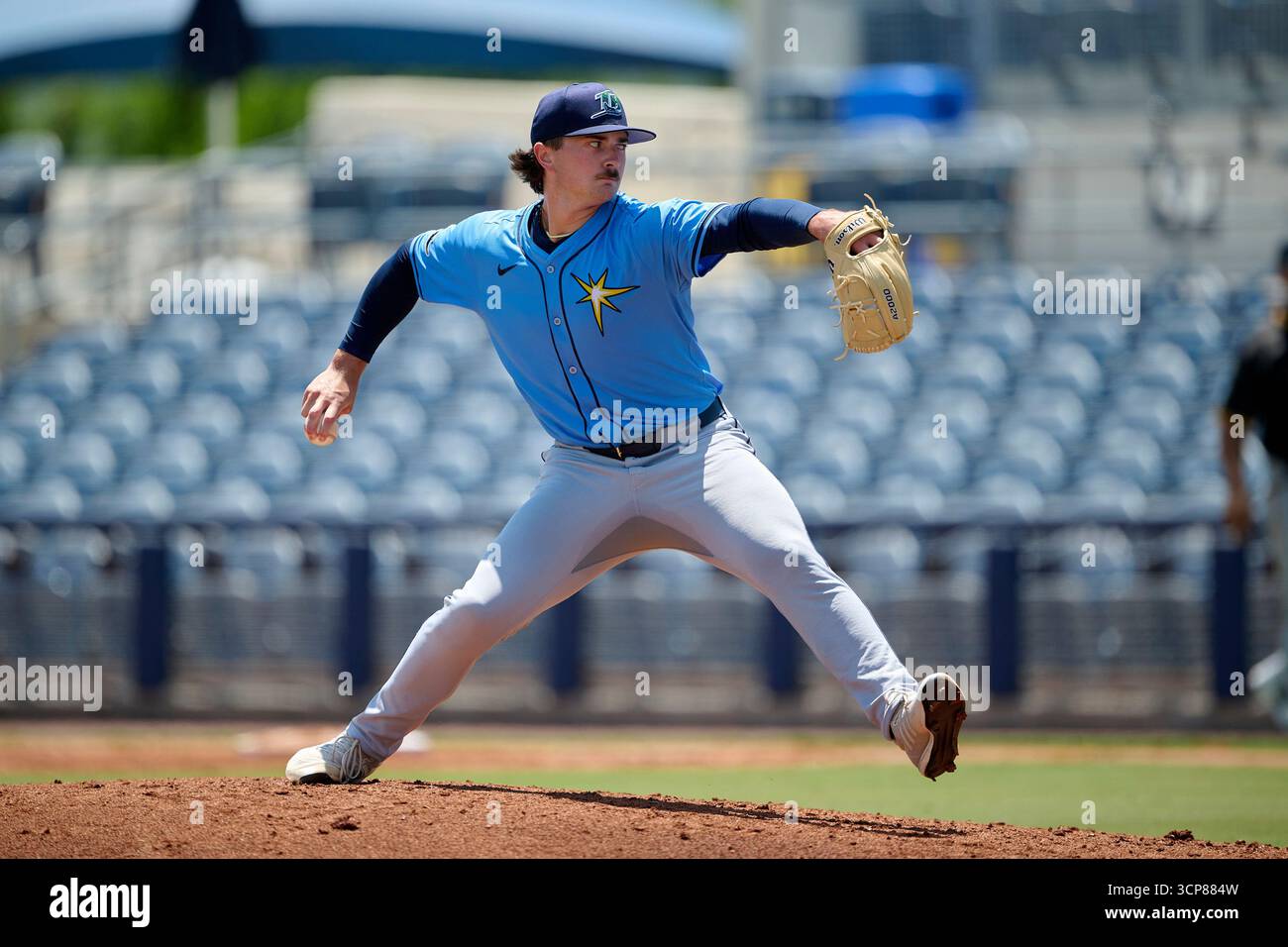 Tampa Bay Rays pitcher Brady Jones (98) during an MiLB Florida Bridge ...