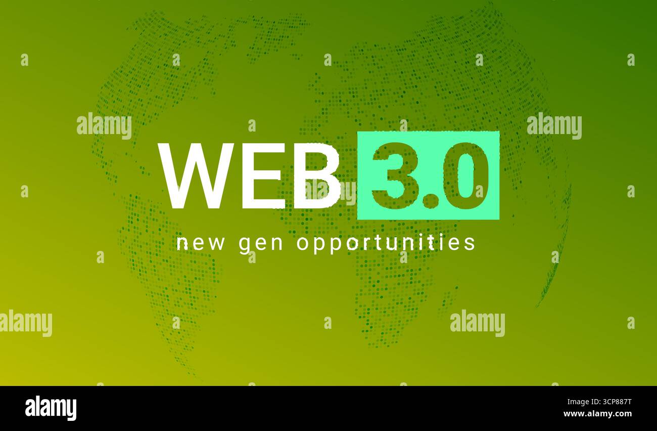 Web 3 background world globe tech blockchain digital ai world. Web3 future network nft ...