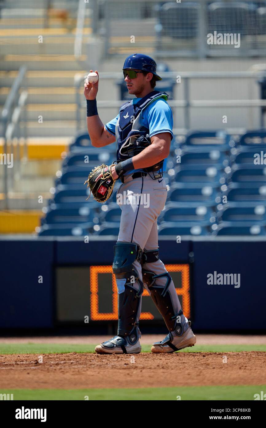 Tampa Bay Rays catcher Brody Donay (49) during an MiLB Florida Bridge ...