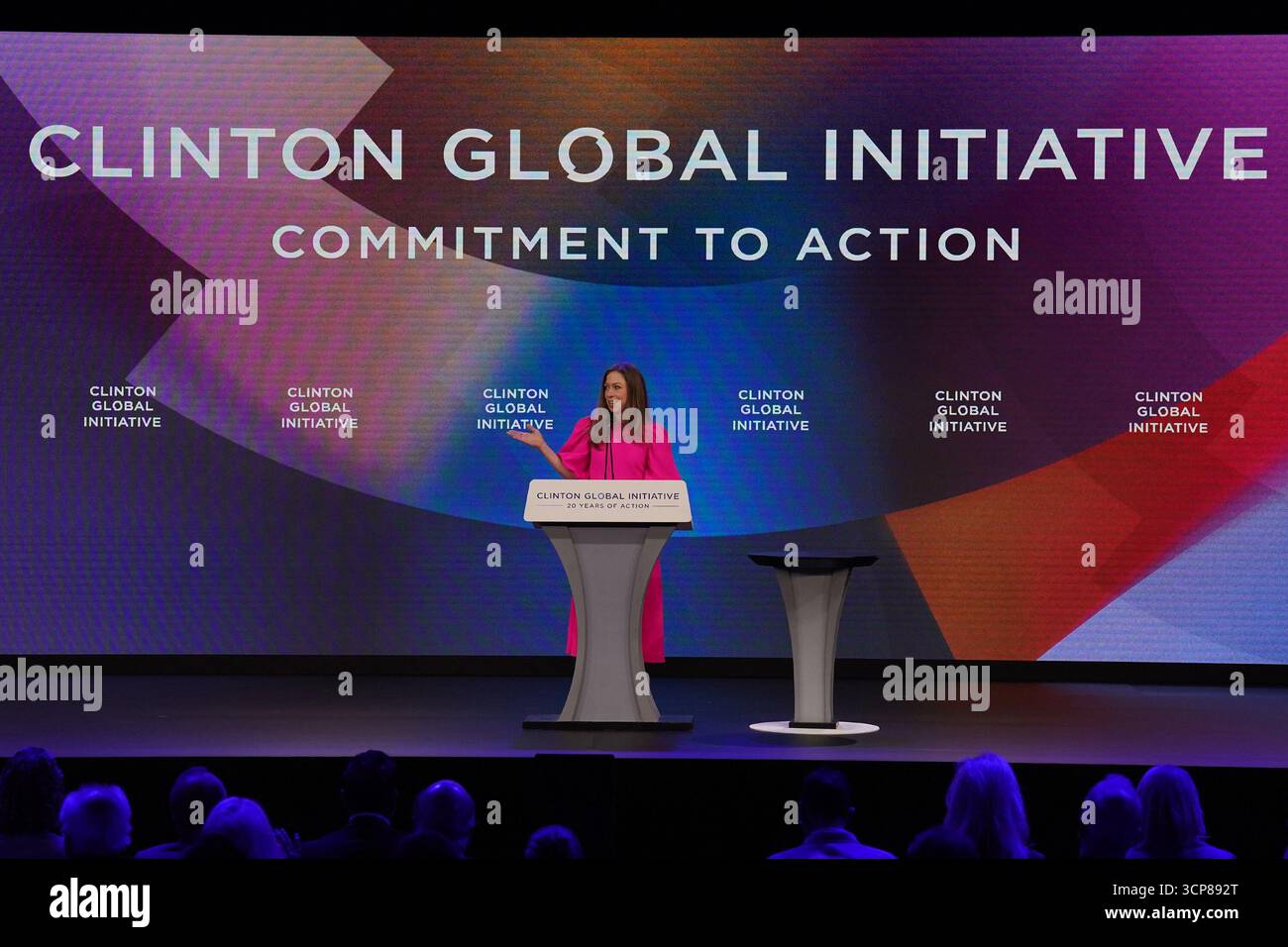 Chelsea Clinton on stage for Clinton Global Initiative 2025 Annual ...
