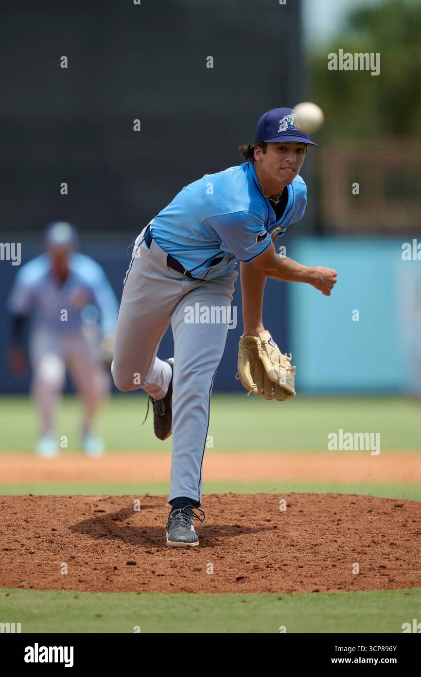 Tampa Bay Rays pitcher Jacob Kuhn (5) during an MiLB Florida Bridge ...