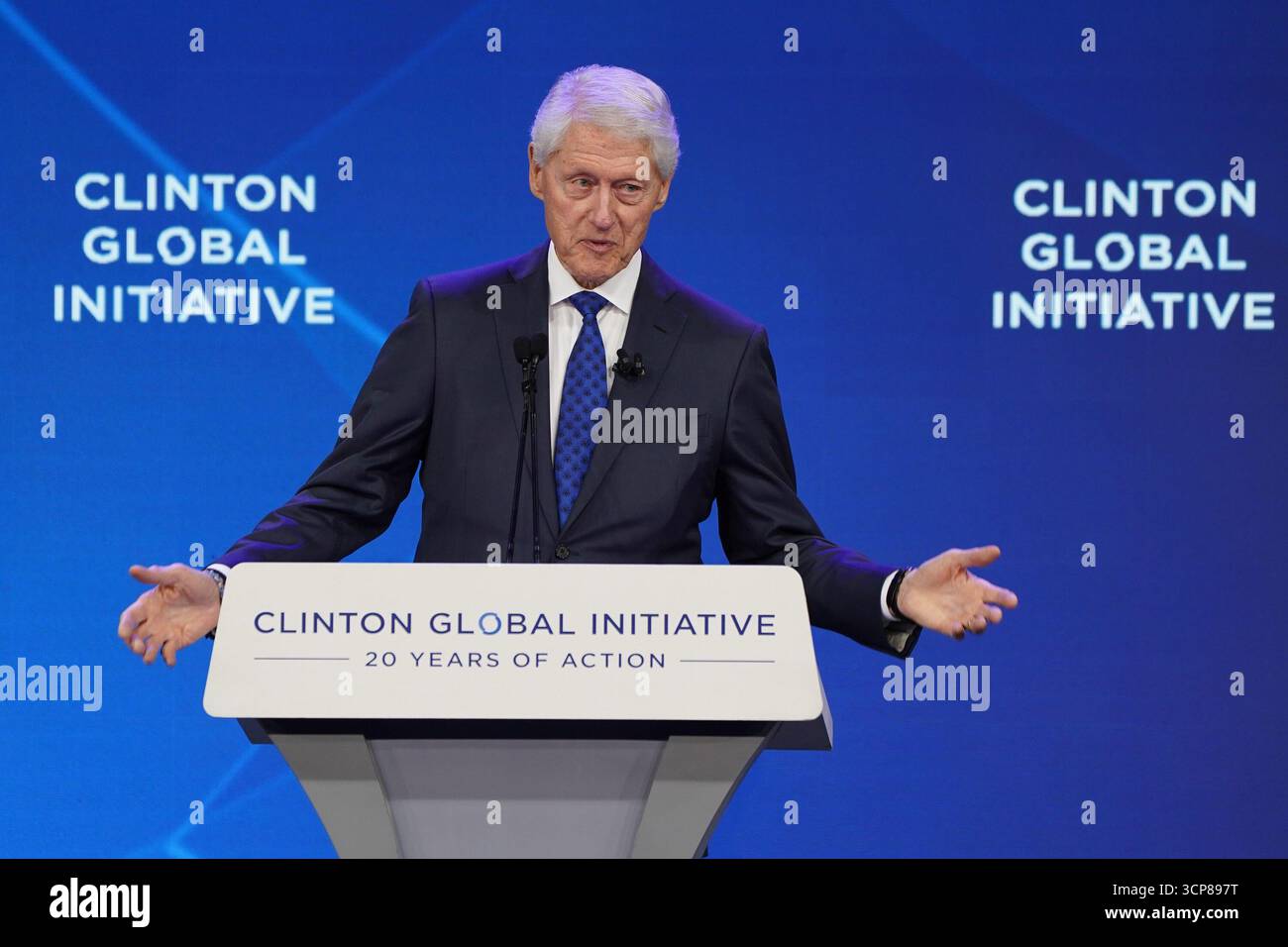 Bill Clinton on stage for Clinton Global Initiative 2025 Annual Meeting ...