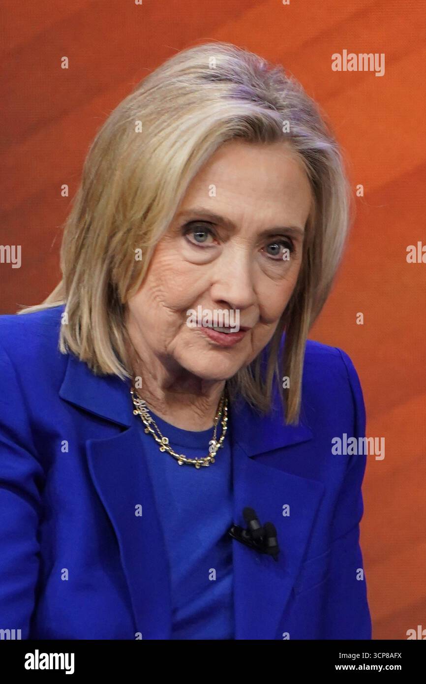 Hillary Clinton on stage for Clinton Global Initiative 2025 Annual ...