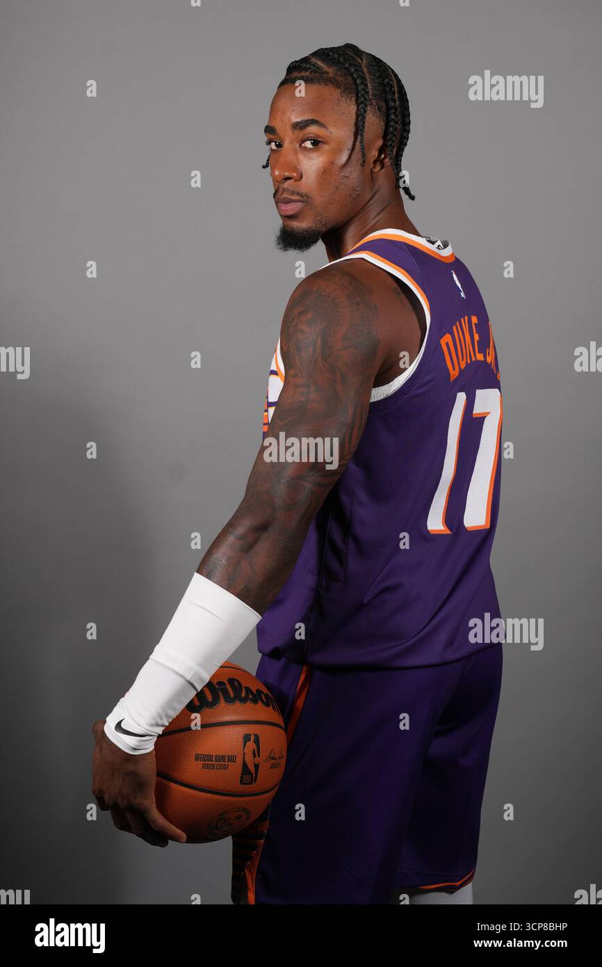 Phoenix Suns David Duke Jr. poses during the NBA basketball team's ...
