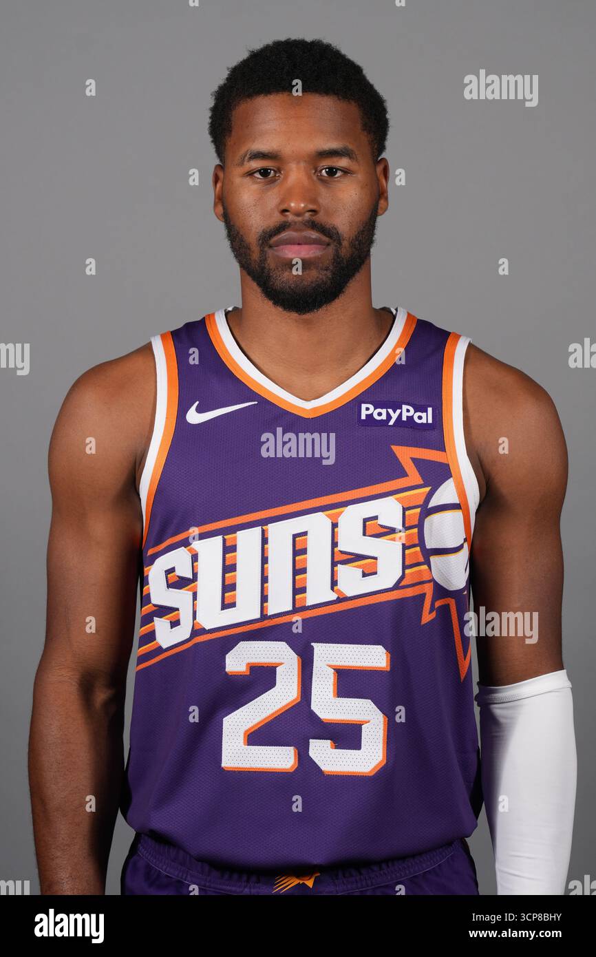 Phoenix Suns guard Jared Butler (25) poses during the NBA basketball ...