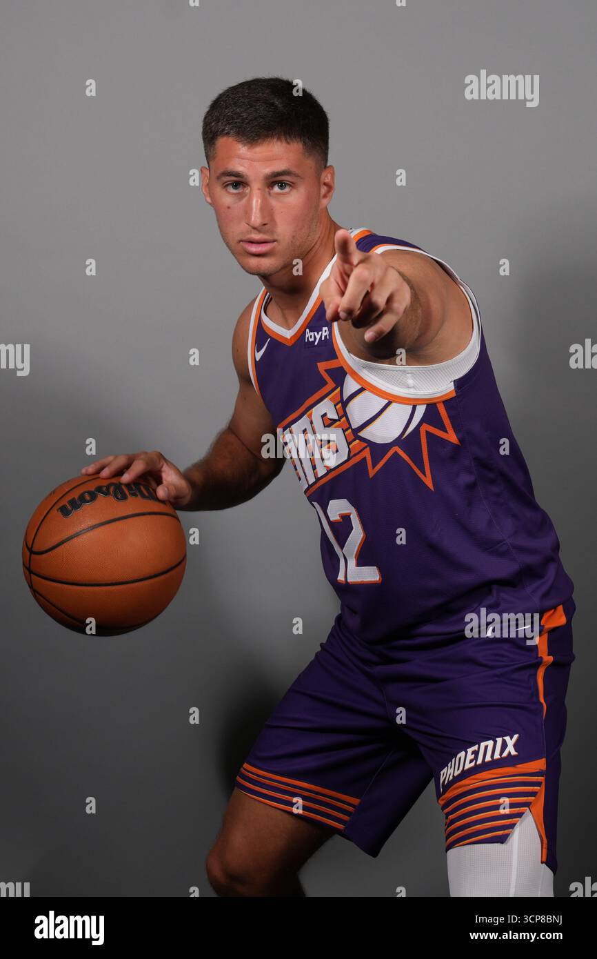 Phoenix Suns guard Collin Gillespie (12) poses during the NBA ...