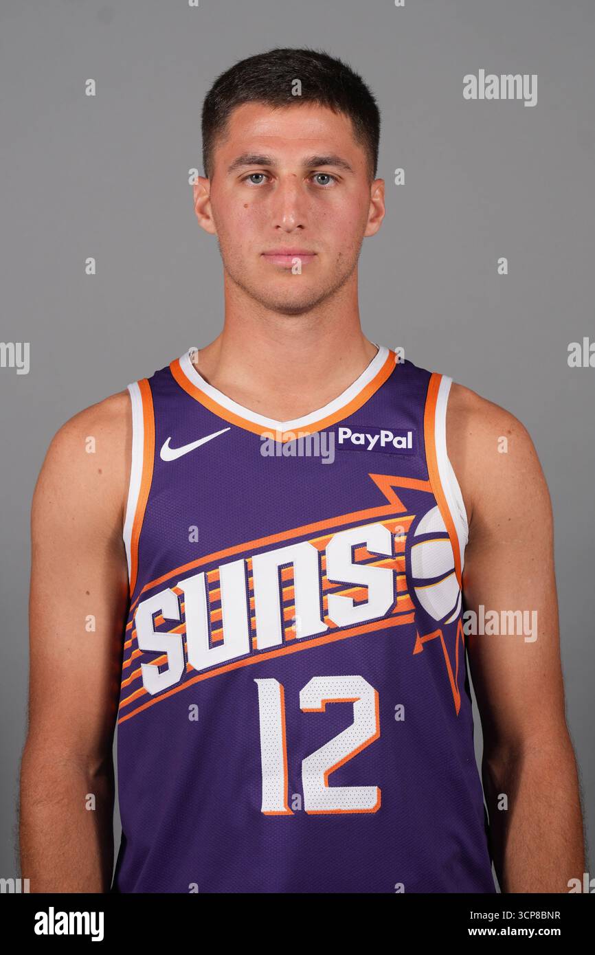 Phoenix Suns guard Collin Gillespie (12) poses during the NBA ...