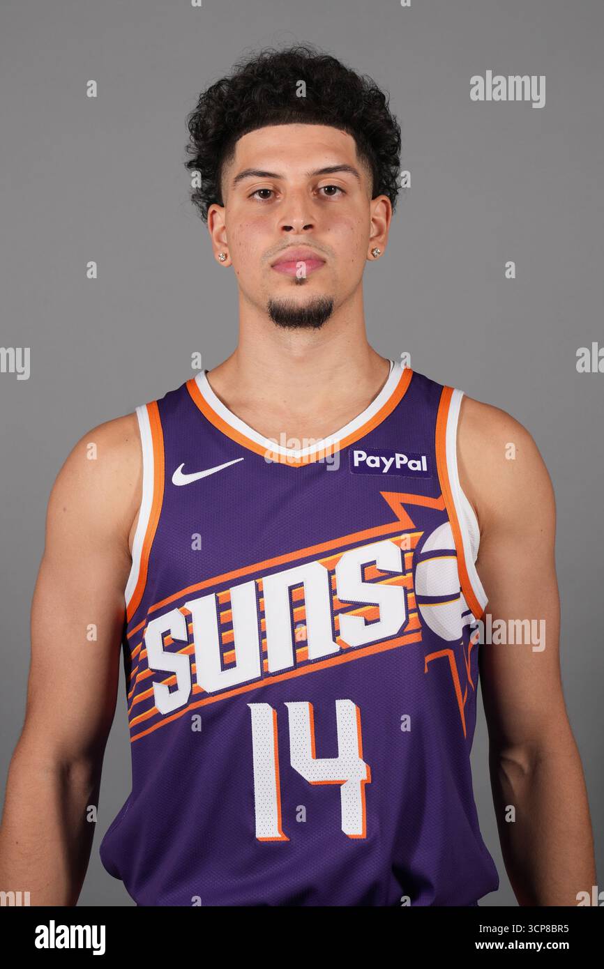 Phoenix Suns guard Koby Brea (14) poses during the NBA basketball team ...