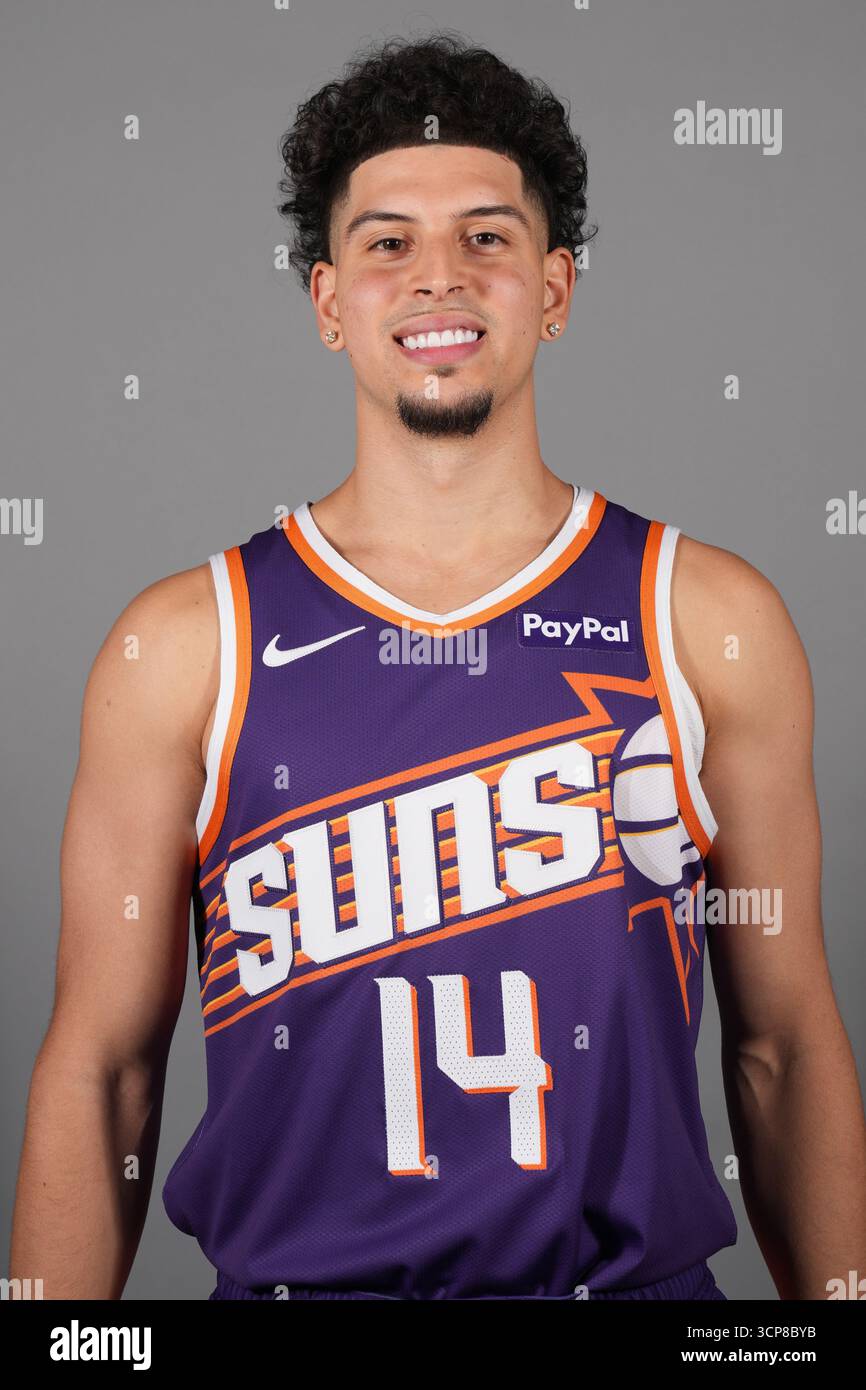 Phoenix Suns guard Koby Brea (14) poses during the NBA basketball team ...
