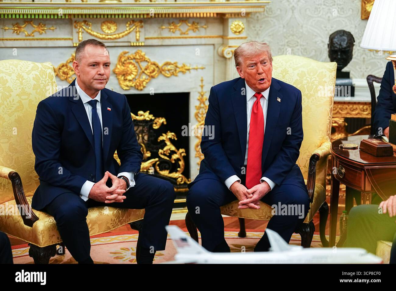United States President Donald J Trump and President Karol Nawrocki of ...