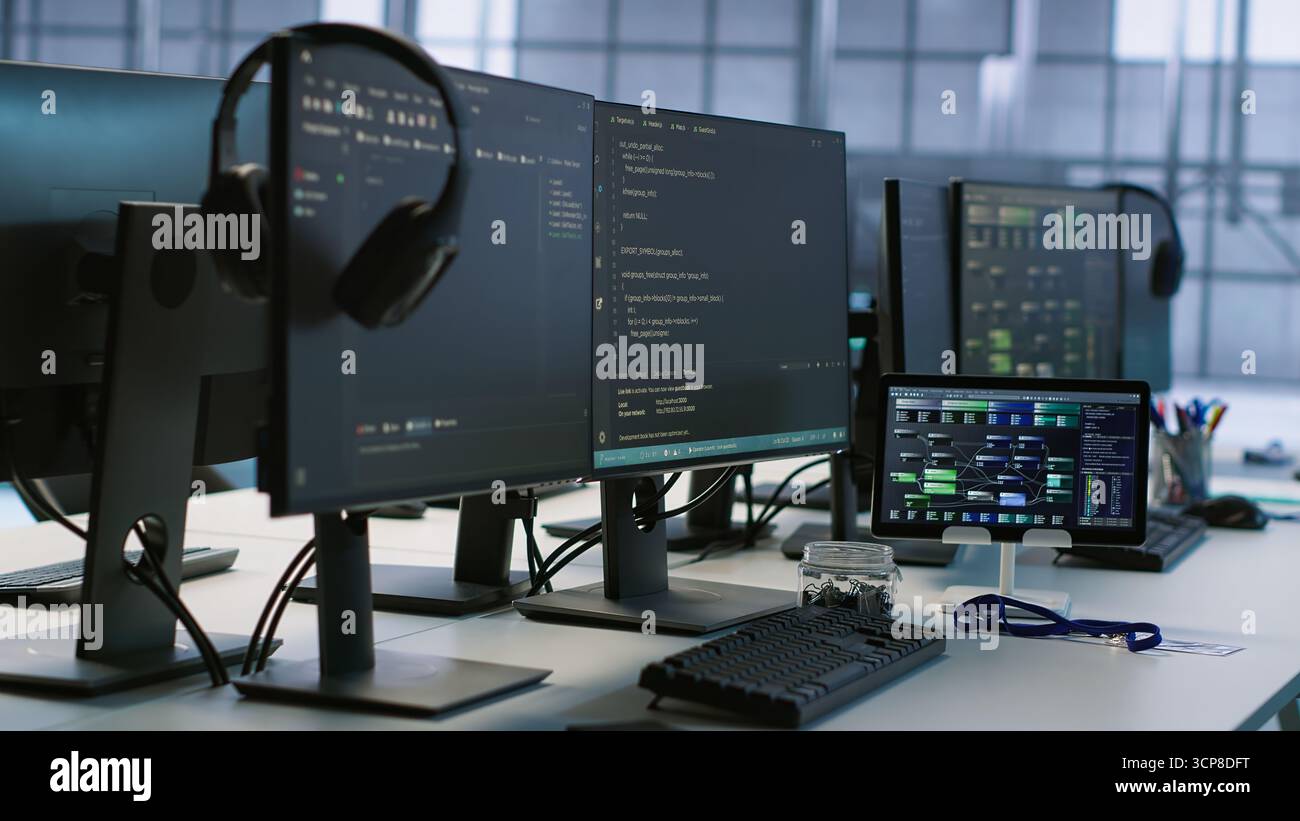 PCs, headphones and tablets in data center employing machine learning ...