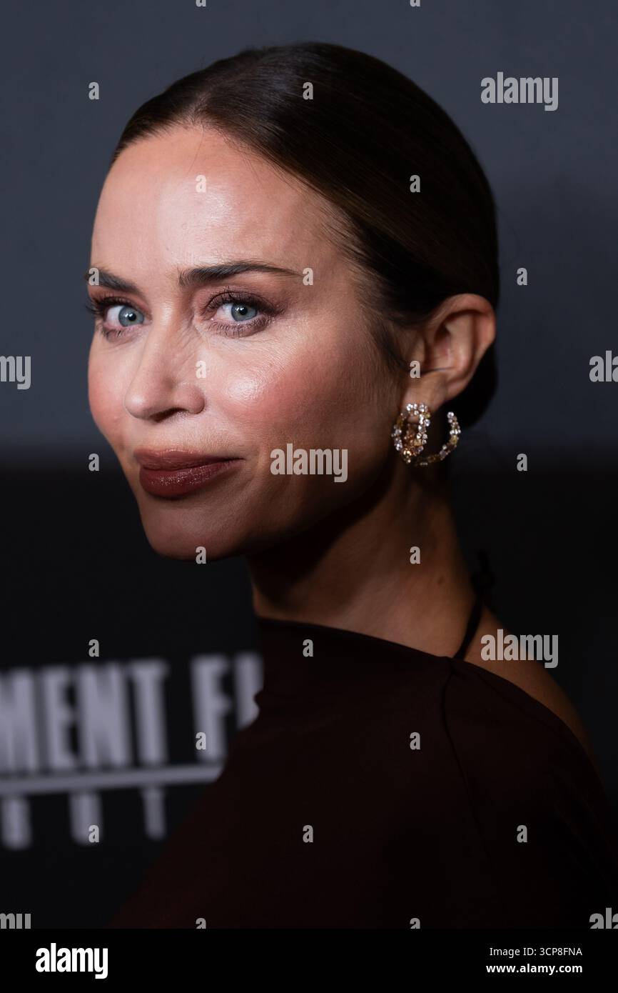 Emily Blunt poses for photographers upon arrival at the screening of ...
