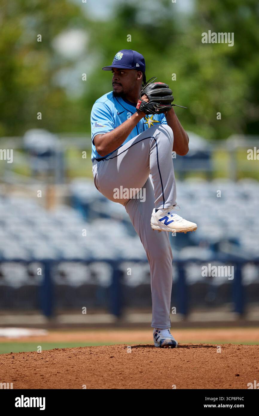 Tampa Bay Rays pitcher Cesar De Jesus (45) during an MiLB Florida ...
