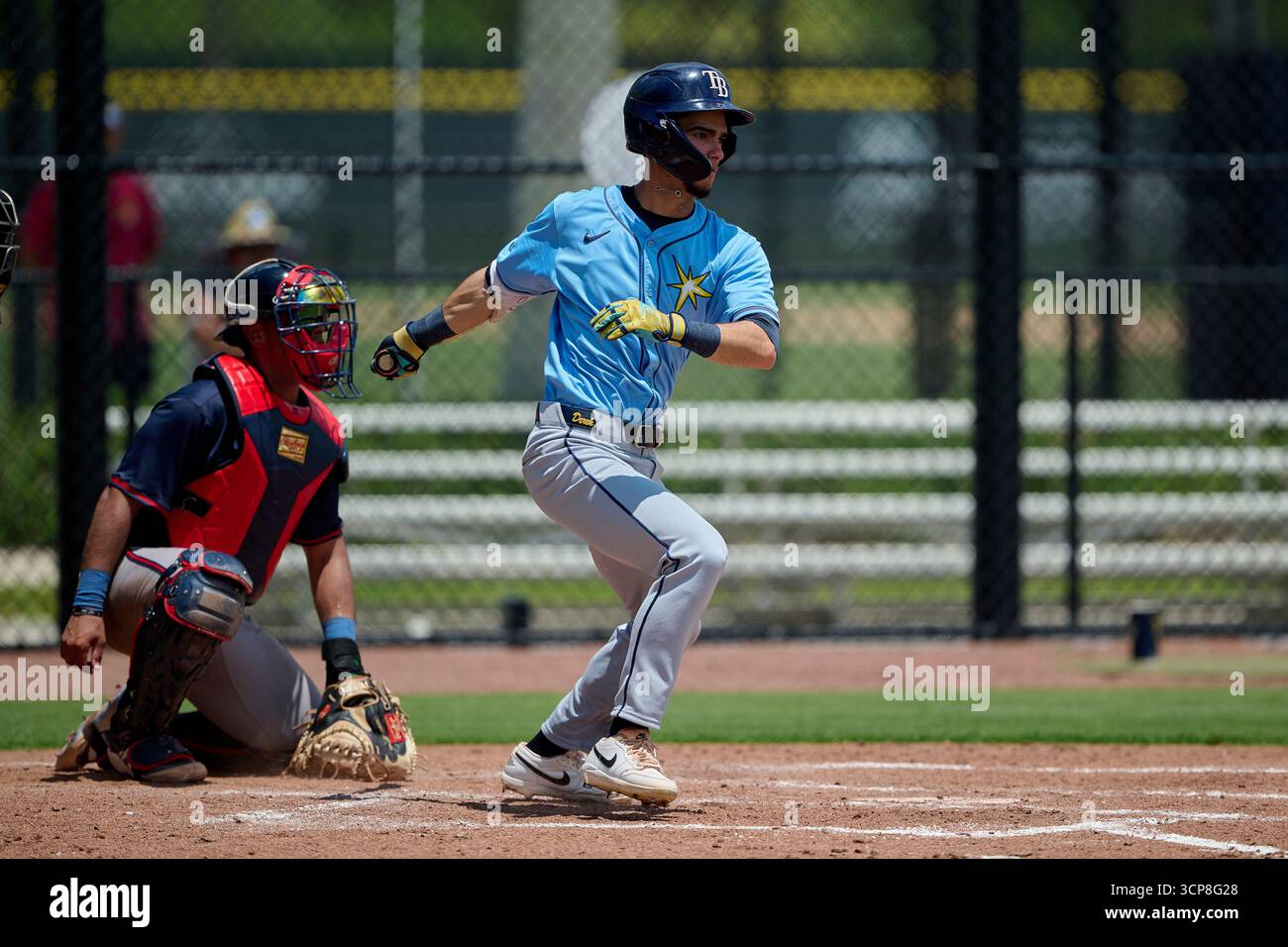 Tampa Bay Rays Derek Datil (45) bats during an MiLB Florida Bridge ...