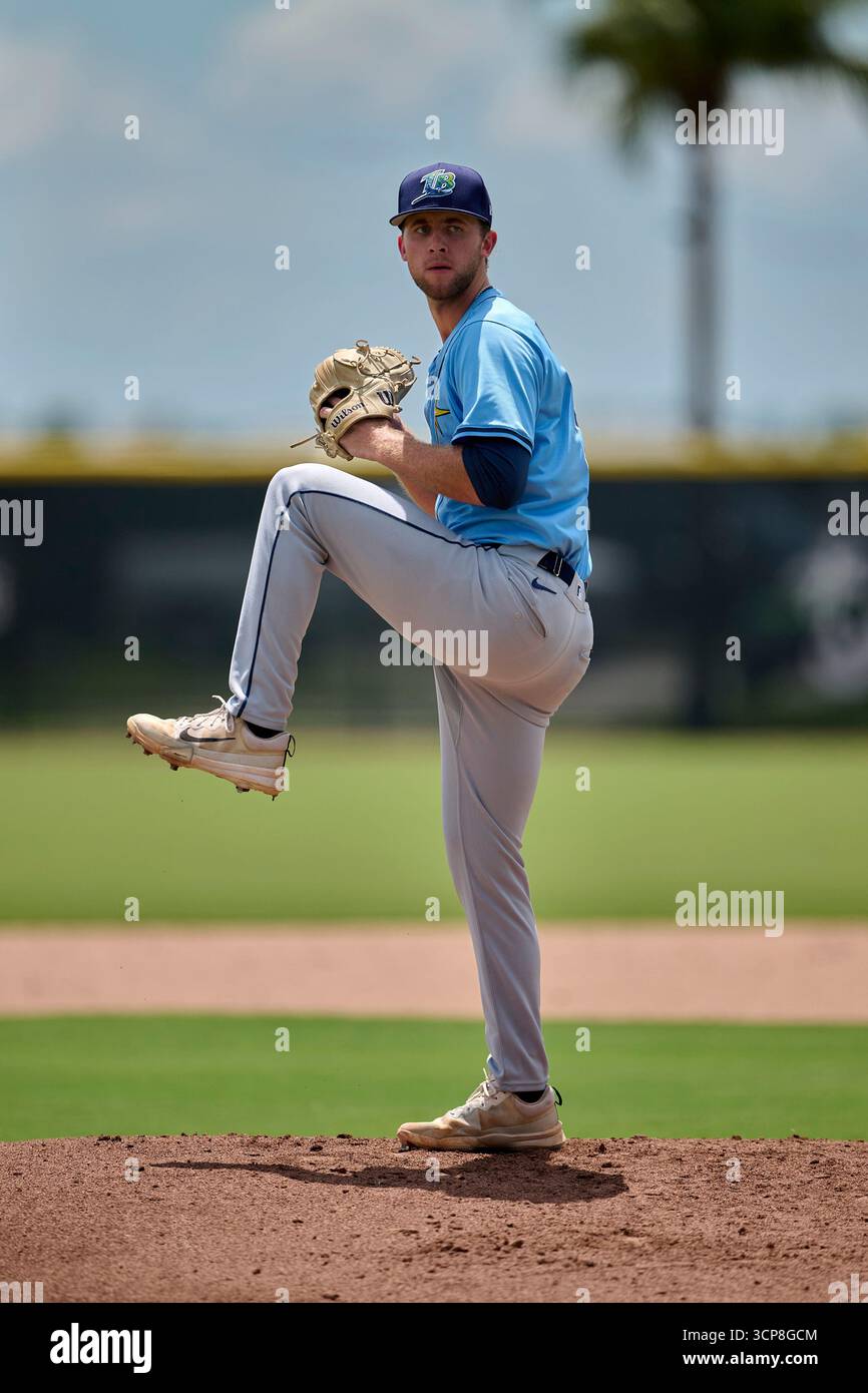 Tampa Bay Rays pitcher Janzen Keisel (59) during an MiLB Florida Bridge ...