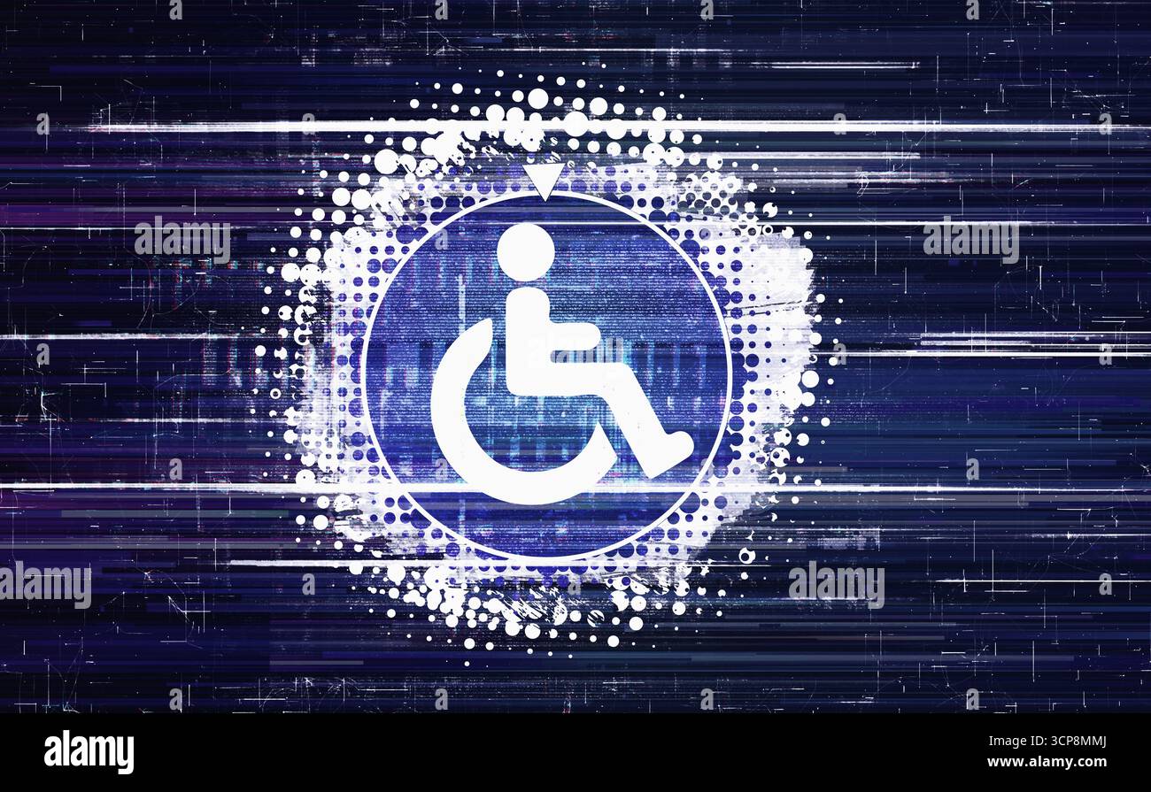 Disabled, Disability Signs, Icons are Visual Presentation Stock Photo ...
