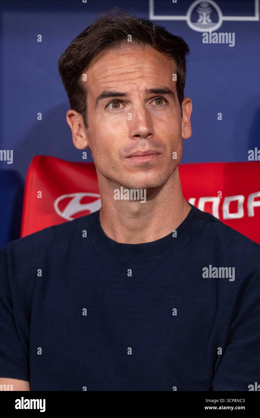 September 25, 2025, Madrid, Madrid, Spain: INIGO PEREZ, head coach of ...