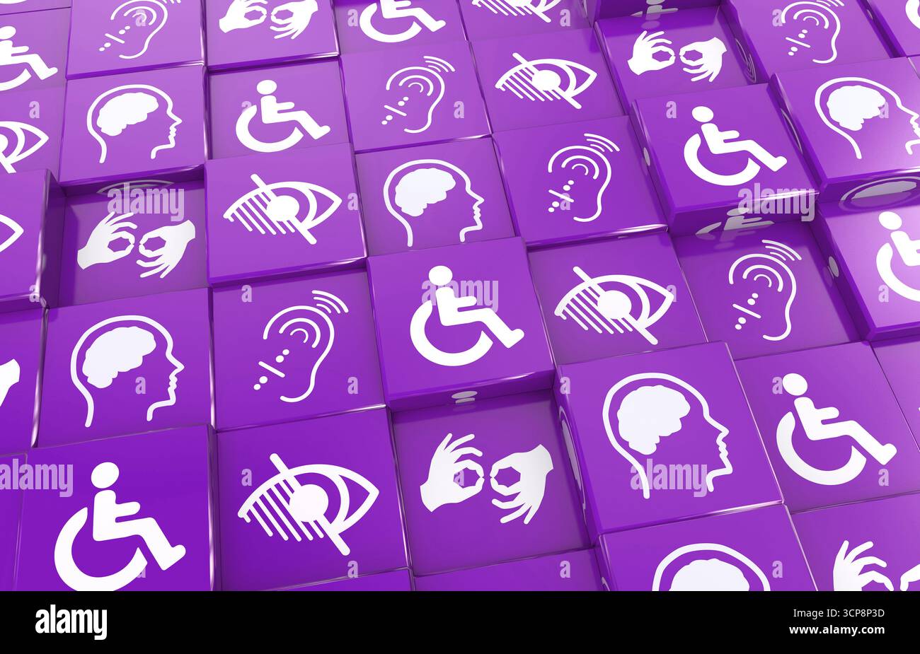Disabled, Disability Signs, Icons are Visual Presentation Stock Photo ...