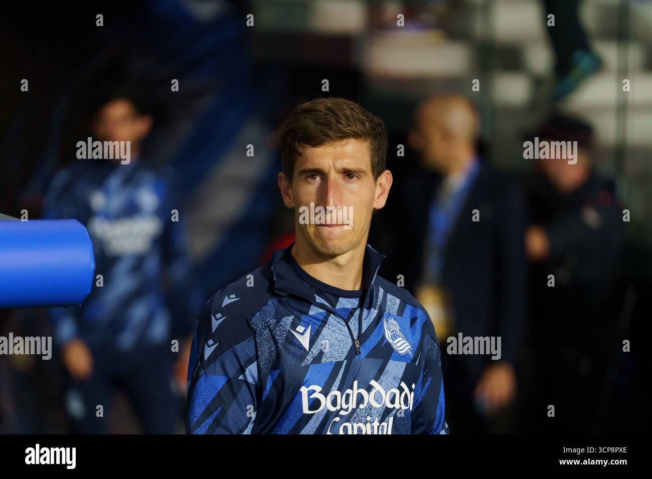 Aihen Munoz in pre-game during the La Liga game between Real Sociedad ...