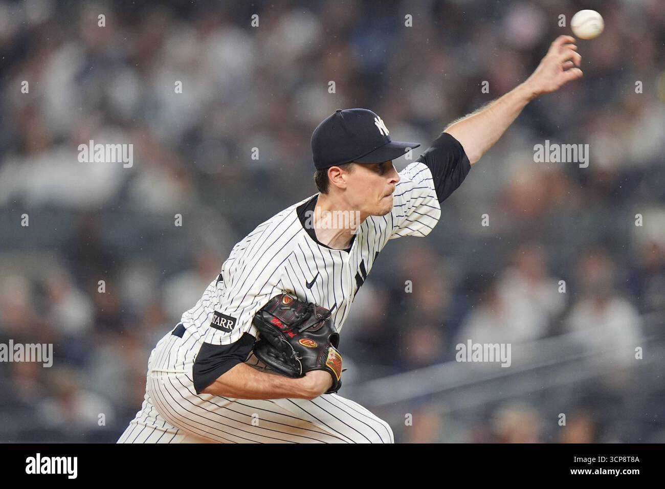 New York Yankees' Max Fried pitches during the first inning of a ...