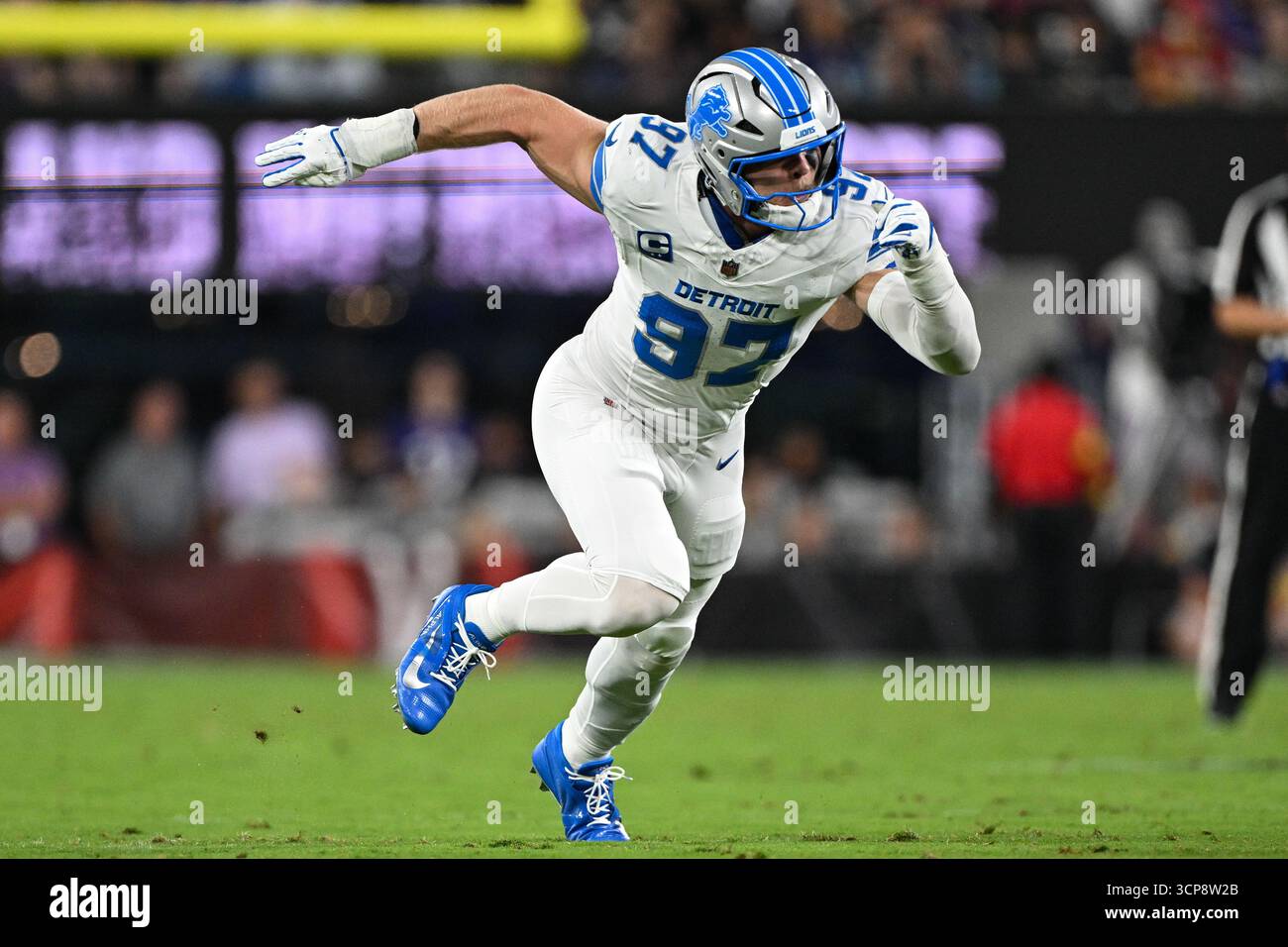 Detroit Lions defensive end Aidan Hutchinson (97) in action during the ...