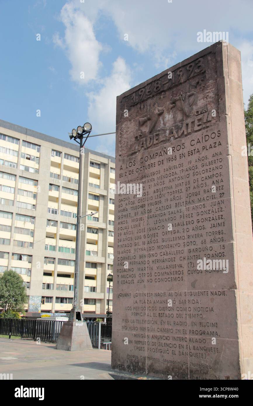 Mexico City, Mexico - Jul 21, 2025: Plaza de las Tres Culturas in ...