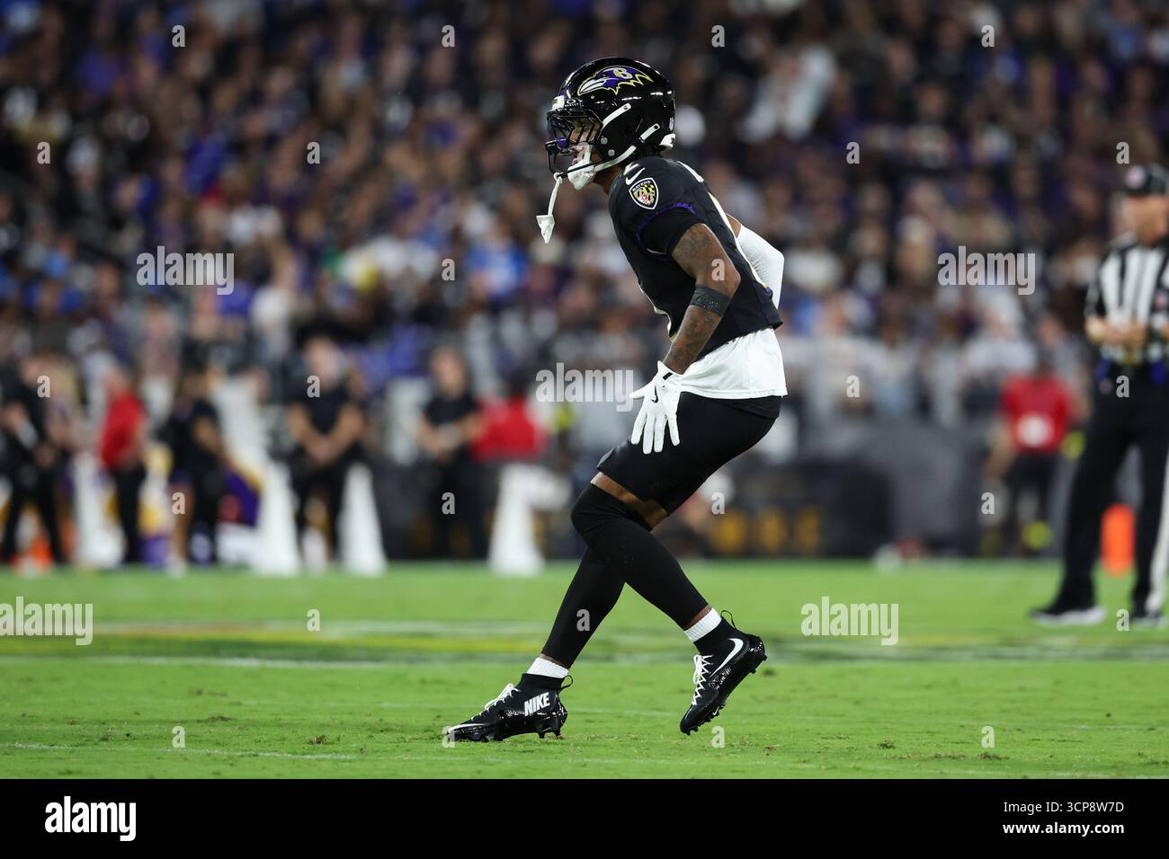 Baltimore Ravens cornerback Nate Wiggins in action during the first ...