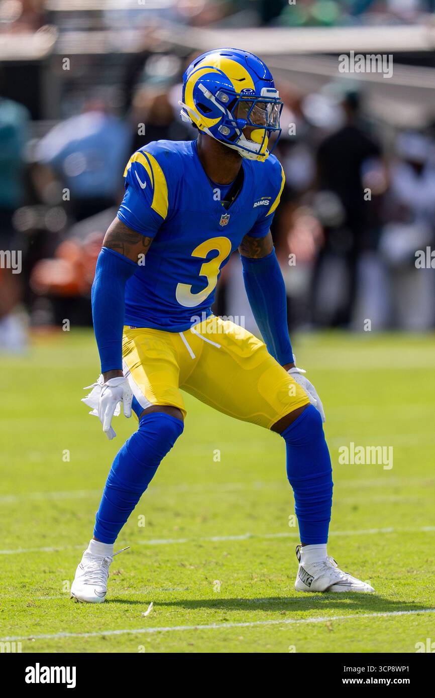 Los Angeles Rams safety Kam Curl in action during an NFL football game ...